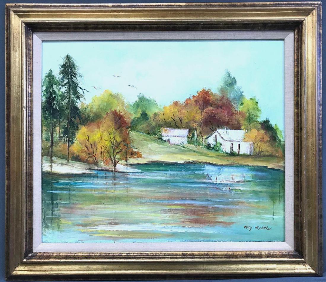 Signed Kay Kettle landscape oil on canvas - Oct 21, 2018 | Clark's ...