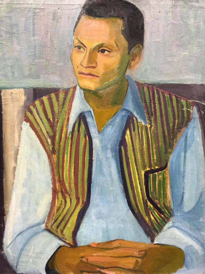 Sturges P. Mower, circa 1950s Oil on canvas of Mexican