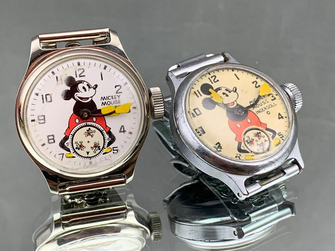 Two Vintage Mickey Mouse Watches