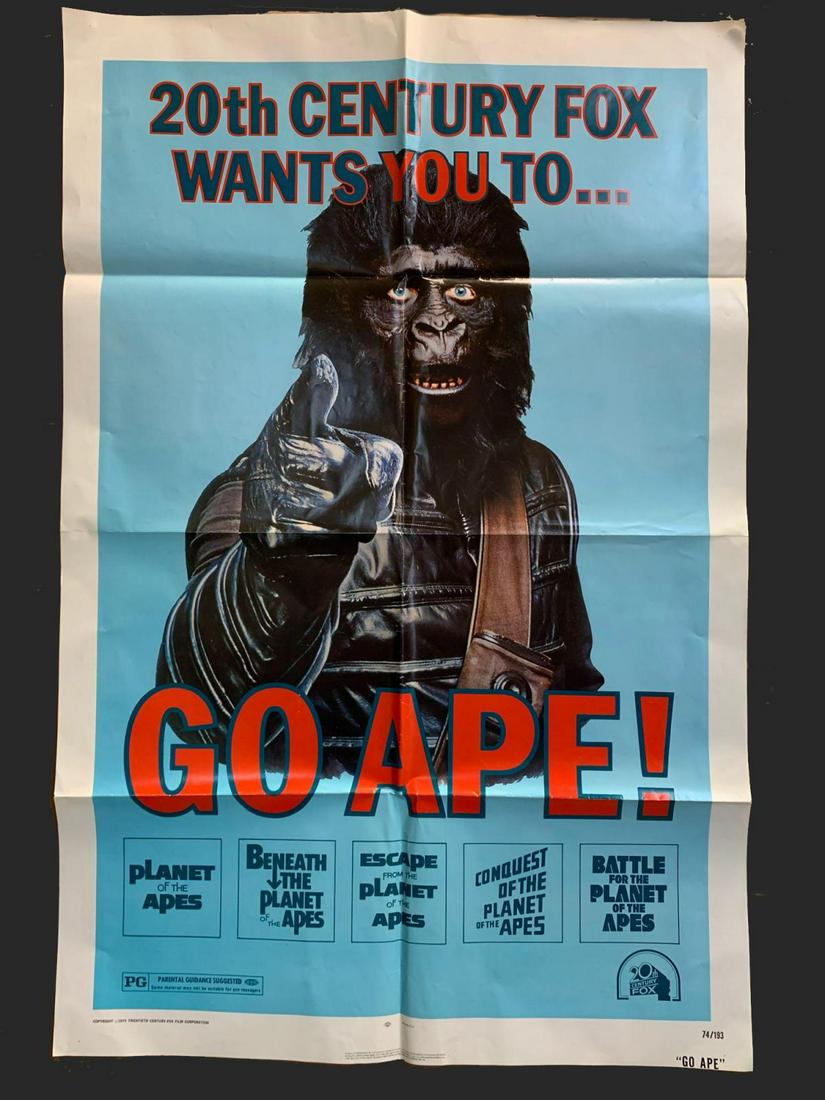 20th Century Fox Wants You To Go Ape! Movie Poster 1974