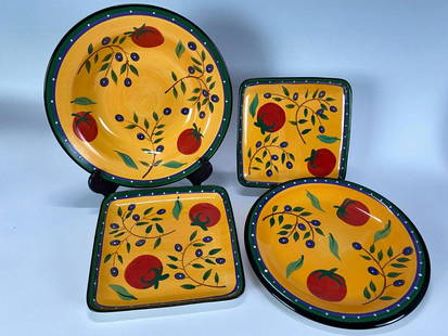 4 Pieces Of Dansk Italian Garden Pattern