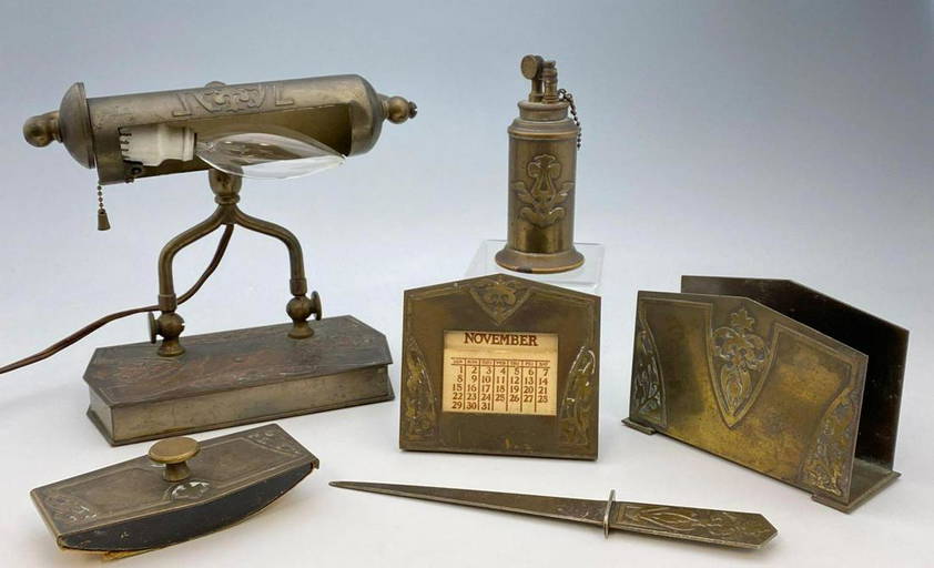 Silvercrest Arts and Crafts Bronze Desk Set, Including - Jan 03, 2021 ...