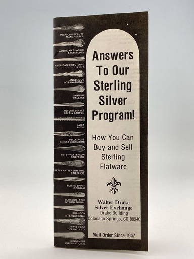 Walter Drake Silver Exchange, Silver Pattern
