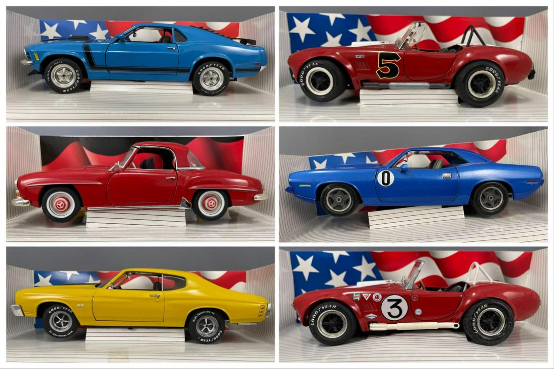 6 Ertl Model Cars