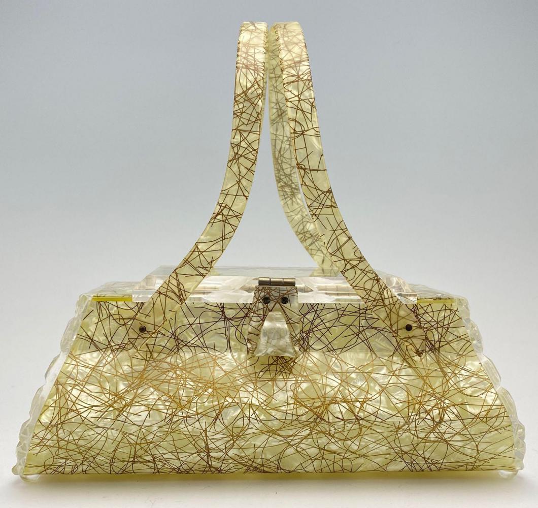 Vintage Patricia Of Miami Marbleized String Confetti