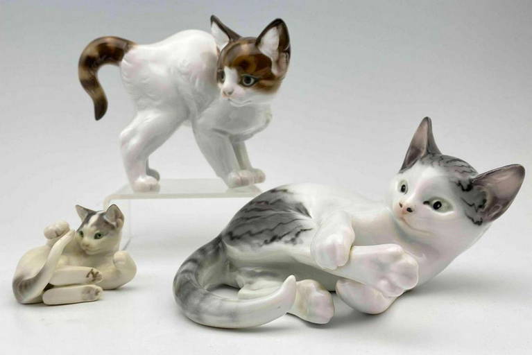 Rosenthal + Porcelain Cats