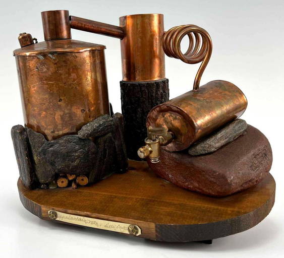 Appalachian Folk Art Model Copper Still (#0070) on Apr 03, 2022 | Clark ...