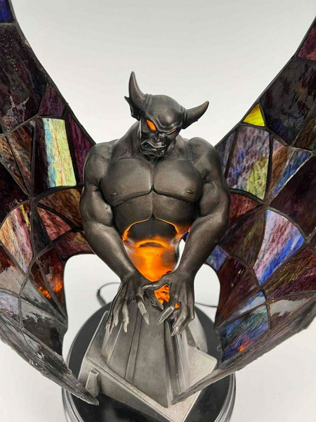 Fantasia Chernabog Stained Glass Lamp