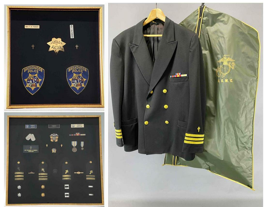 Collection of US Navy and Police Chaplain Badges, Uniform (#0048) on ...