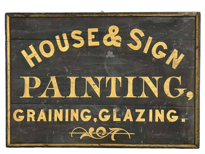 Large Antique Painters Trade Sign