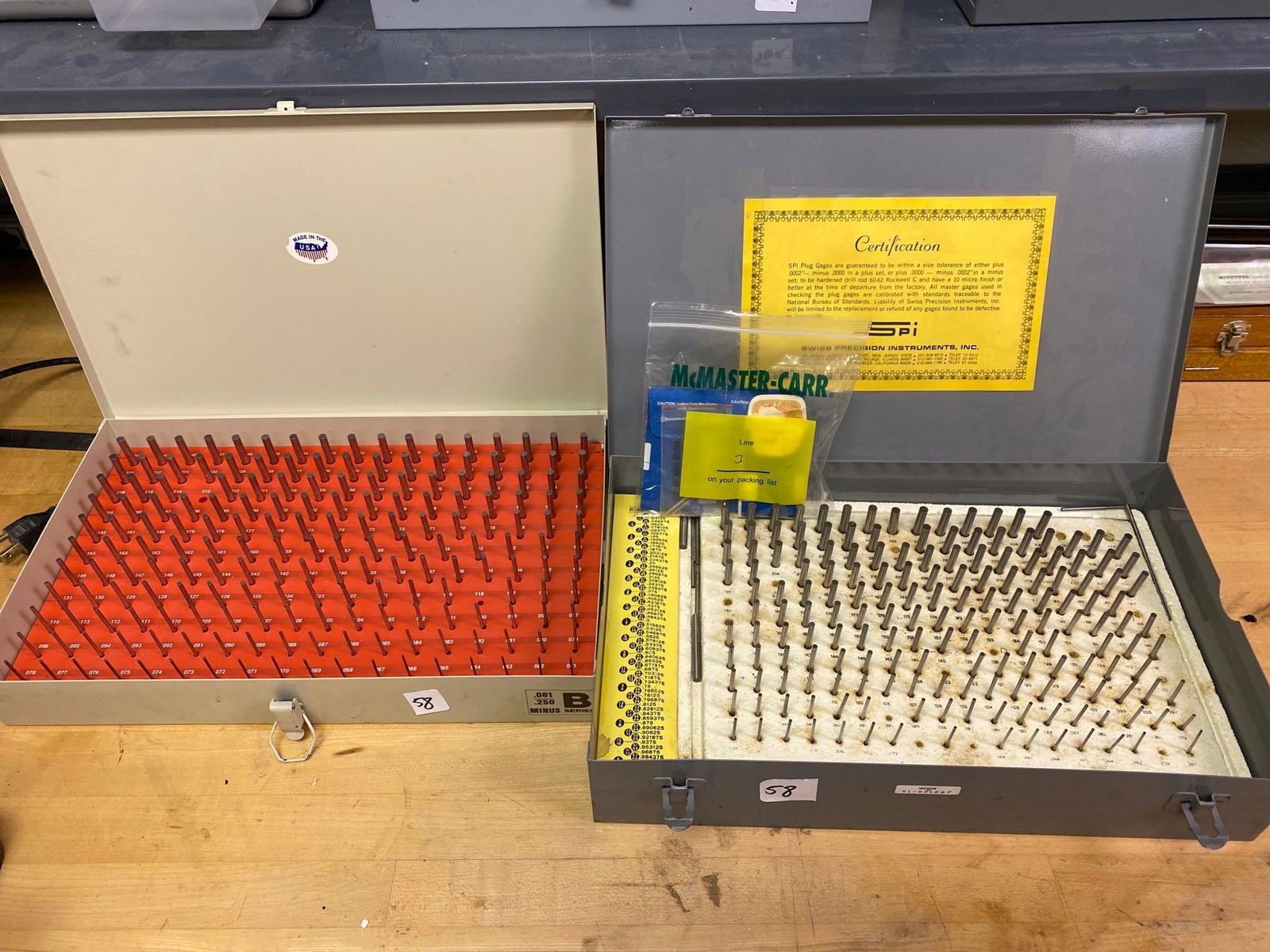 2 Sets Of Precision Machinist Pin Gauges