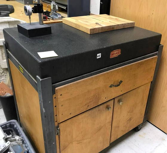 Mojave Granite Surface Plate, Fowler Digital Indicator, Precision Angle ...