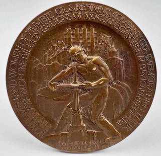 Wwii Humble Oil Presentation Medallion