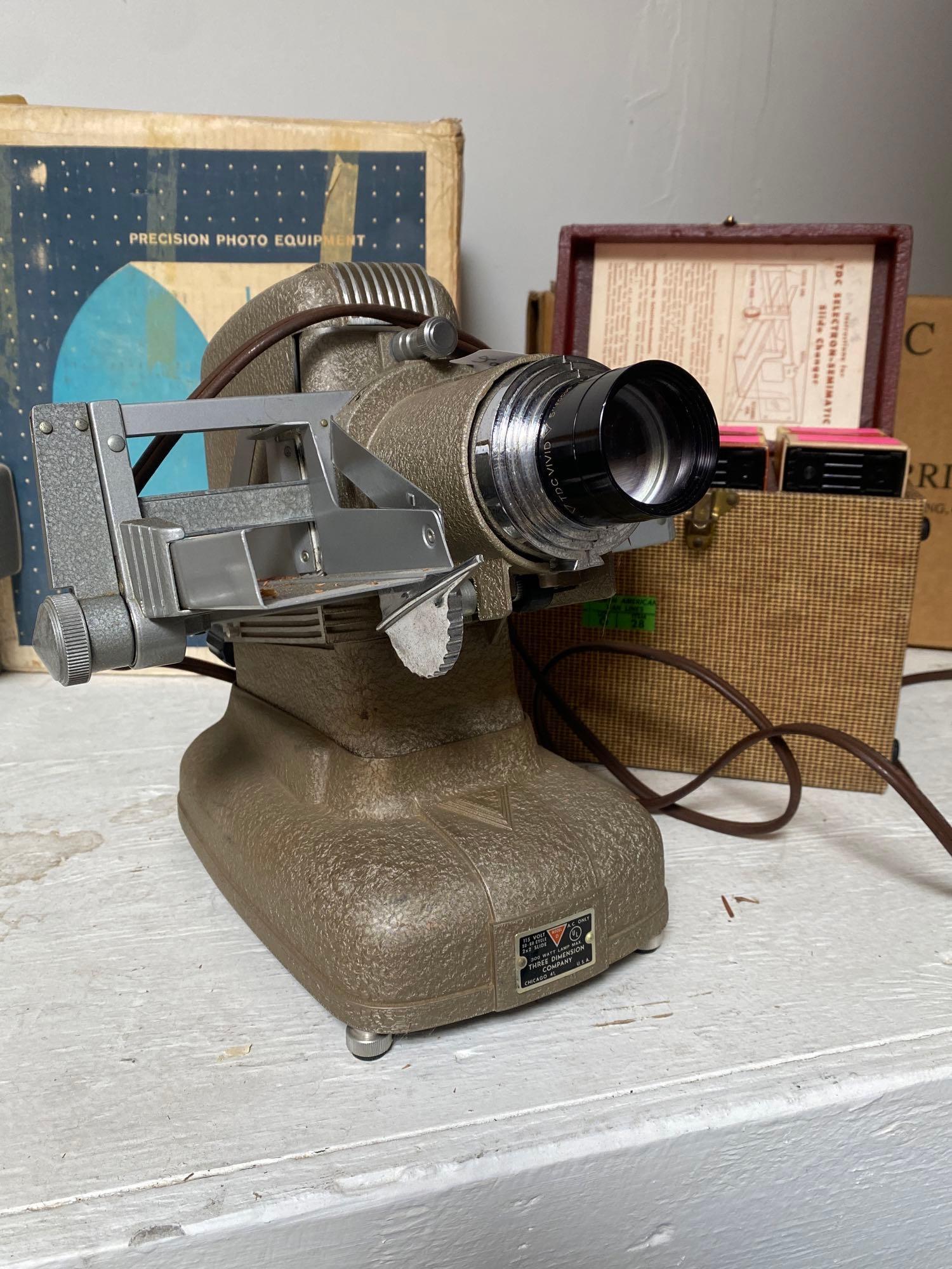 No Shipping Vintage Three Dimension Company Tdc Selectron Semimatic ...