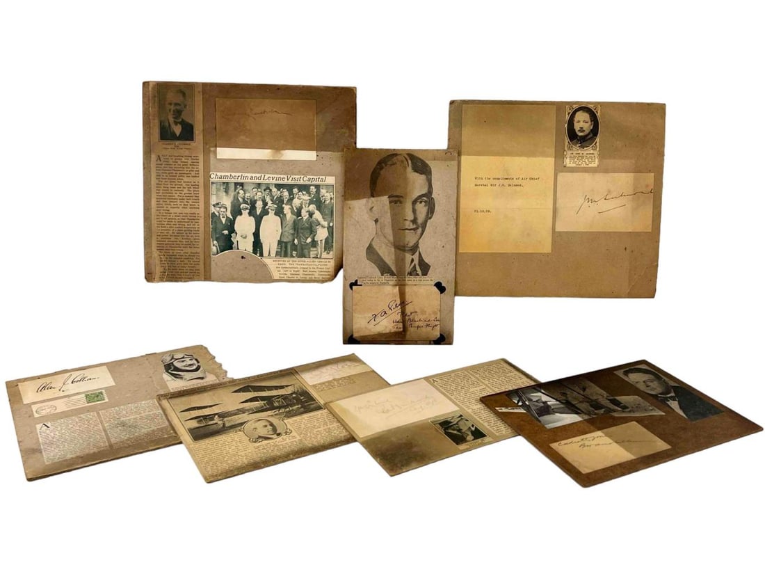 Collection Of Pilot And Aviation Autographs Auction