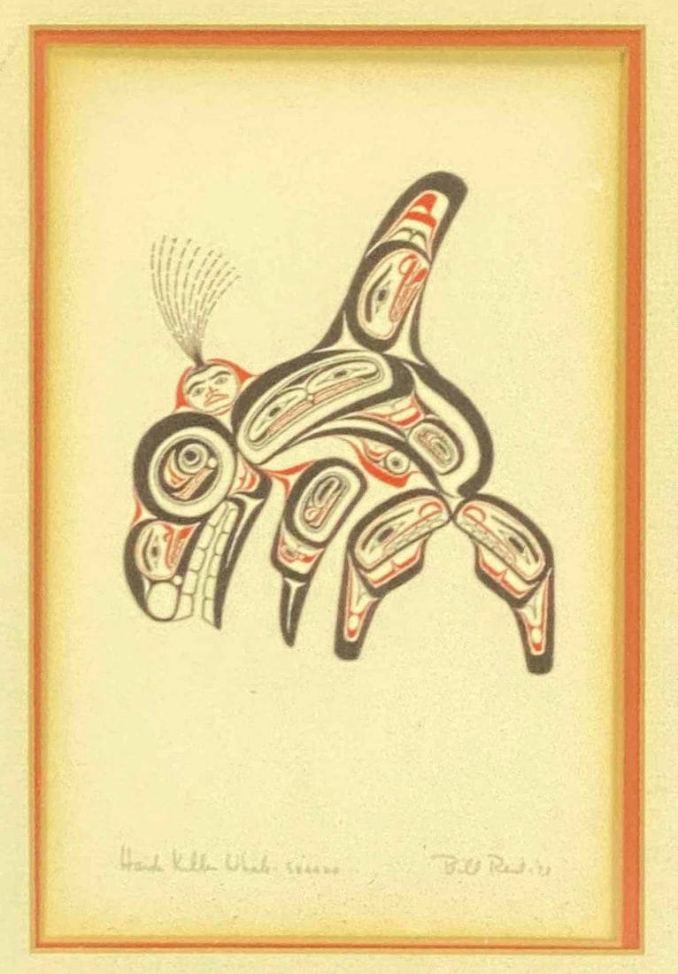 Bill Reid, Northwest Coast Haida Killer Whale, Print Auction