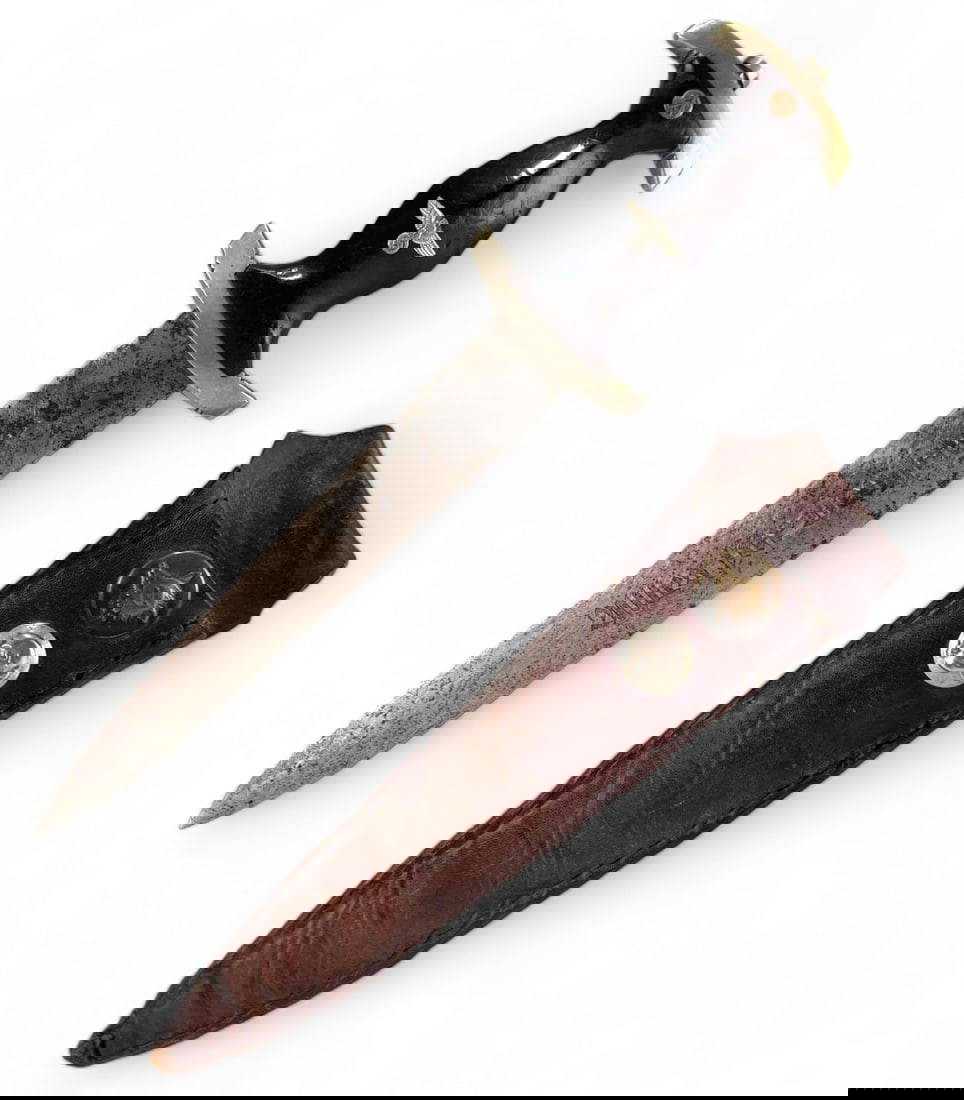 Wwii German Ss Dagger With Sheath Auction