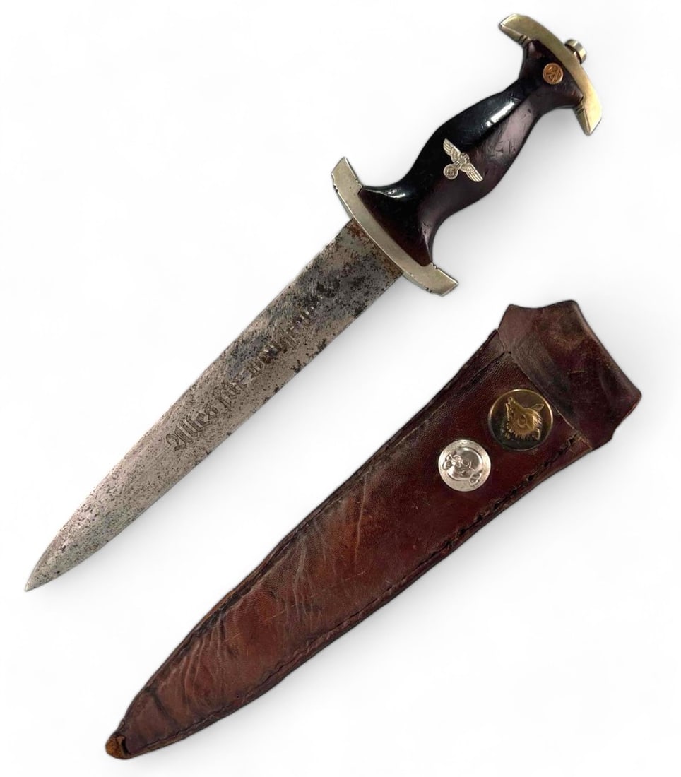 Wwii German Ss Dagger With Sheath Auction
