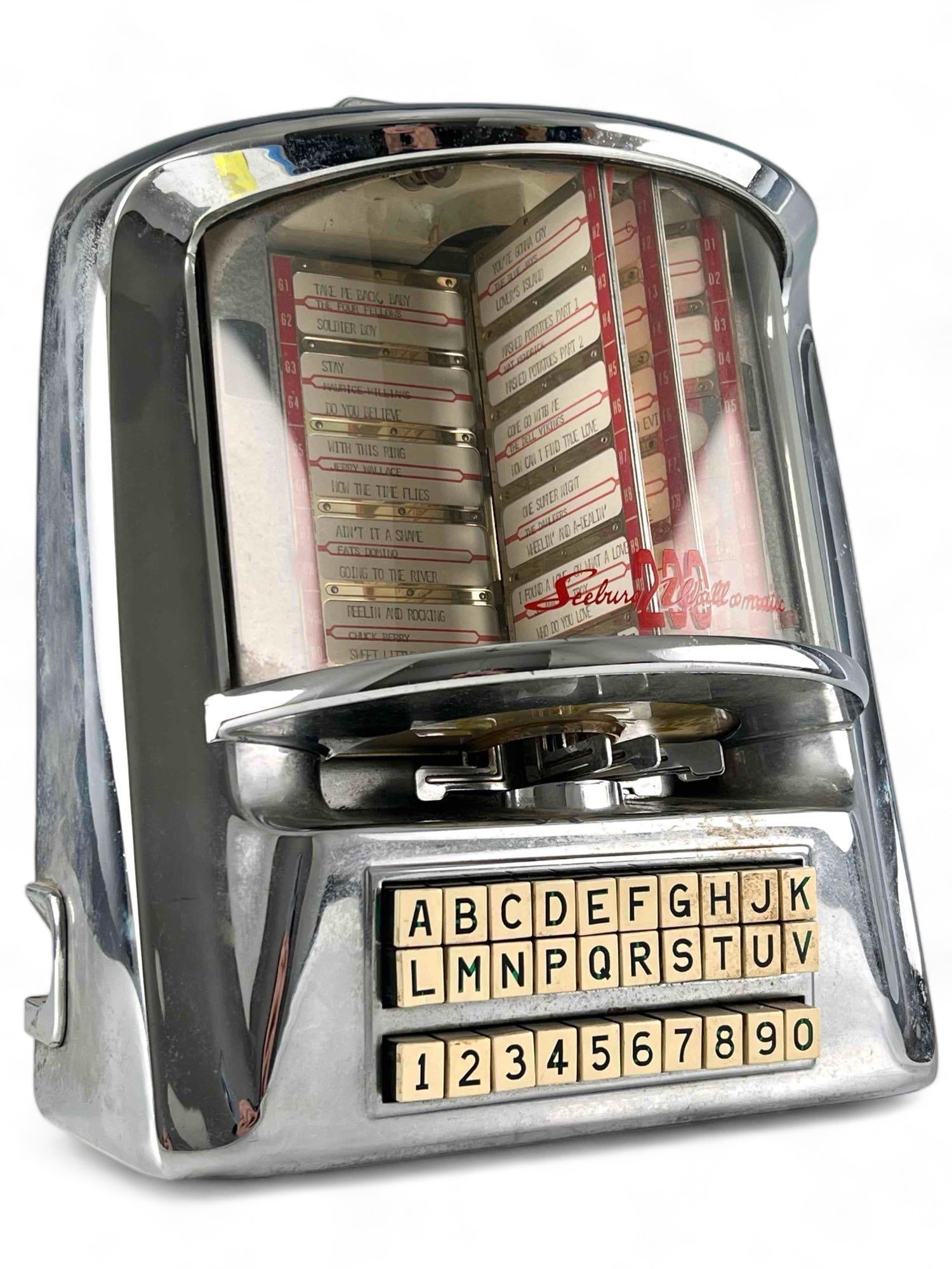 Seeburg 200 Wall-o-matic Wall Mounted Coin Operated Jukebox Auction