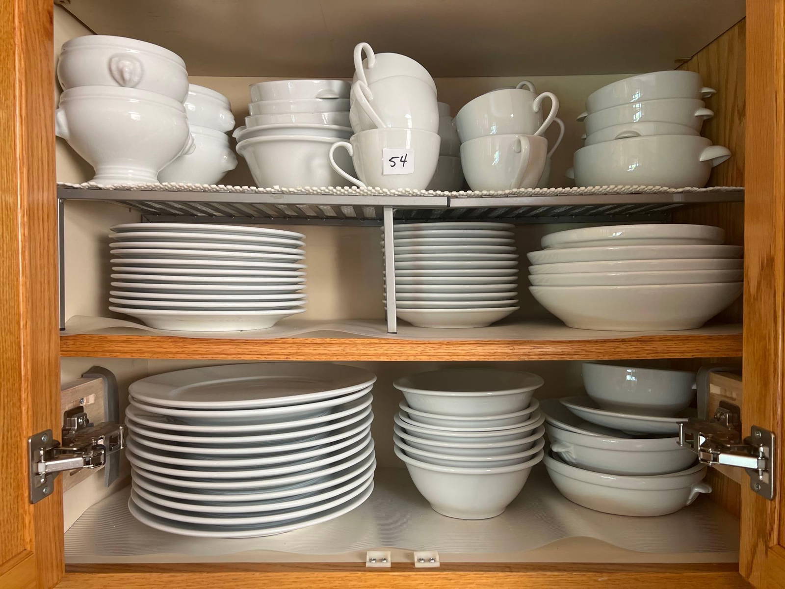 Large Set Of Apilco French Porcelain Dinnerware Auction