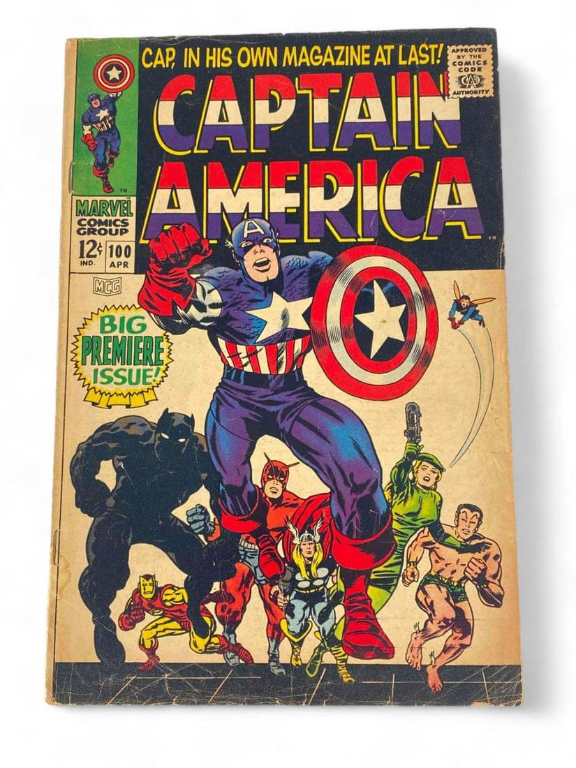Marvel Comics Group Issue 100, Captain America "this Monster Unmasked ...