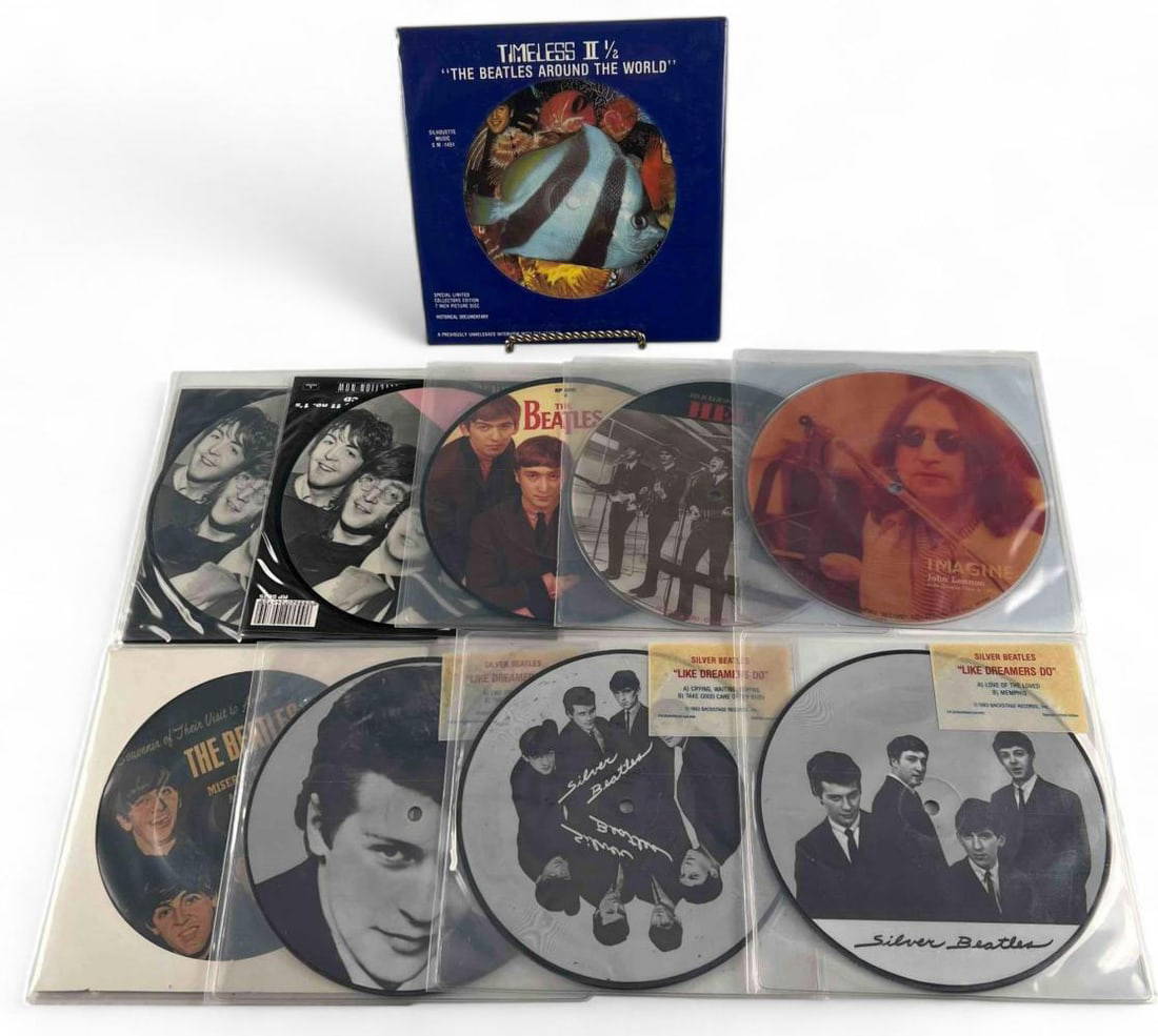The Beatles 45 Rpm Vinyl Picture Discs Auction