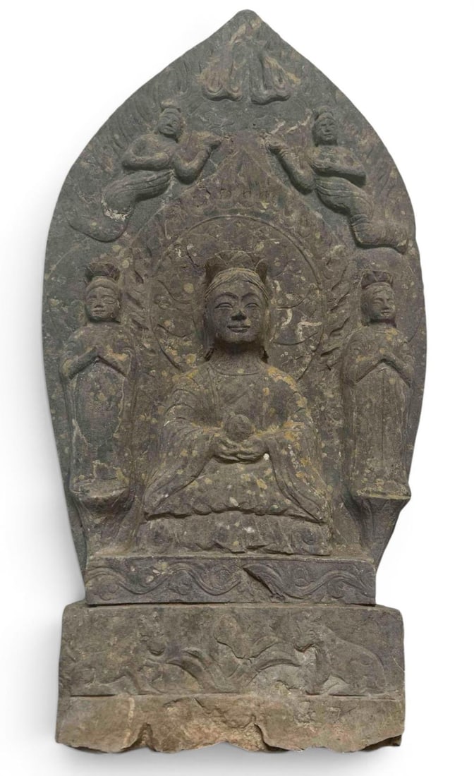 Possibly Ancient Chinese Buddhist Stele Auction