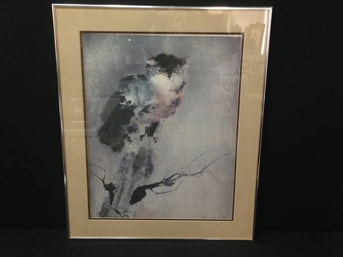 Kaiko Moti Signed Owl Print.