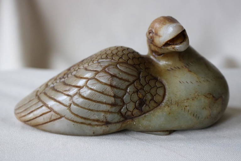 Chinese Ancient Jade Duck