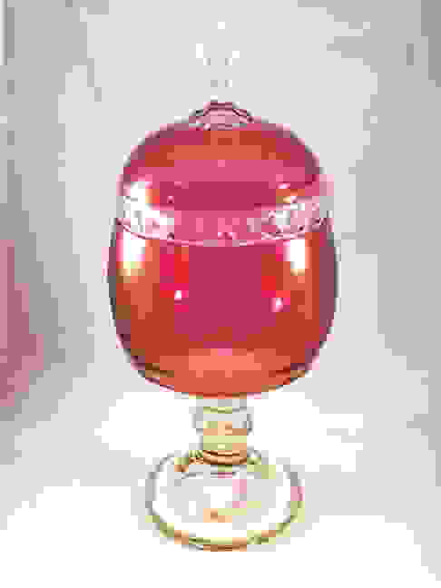 Cranberry Flash Glass Compost Auction