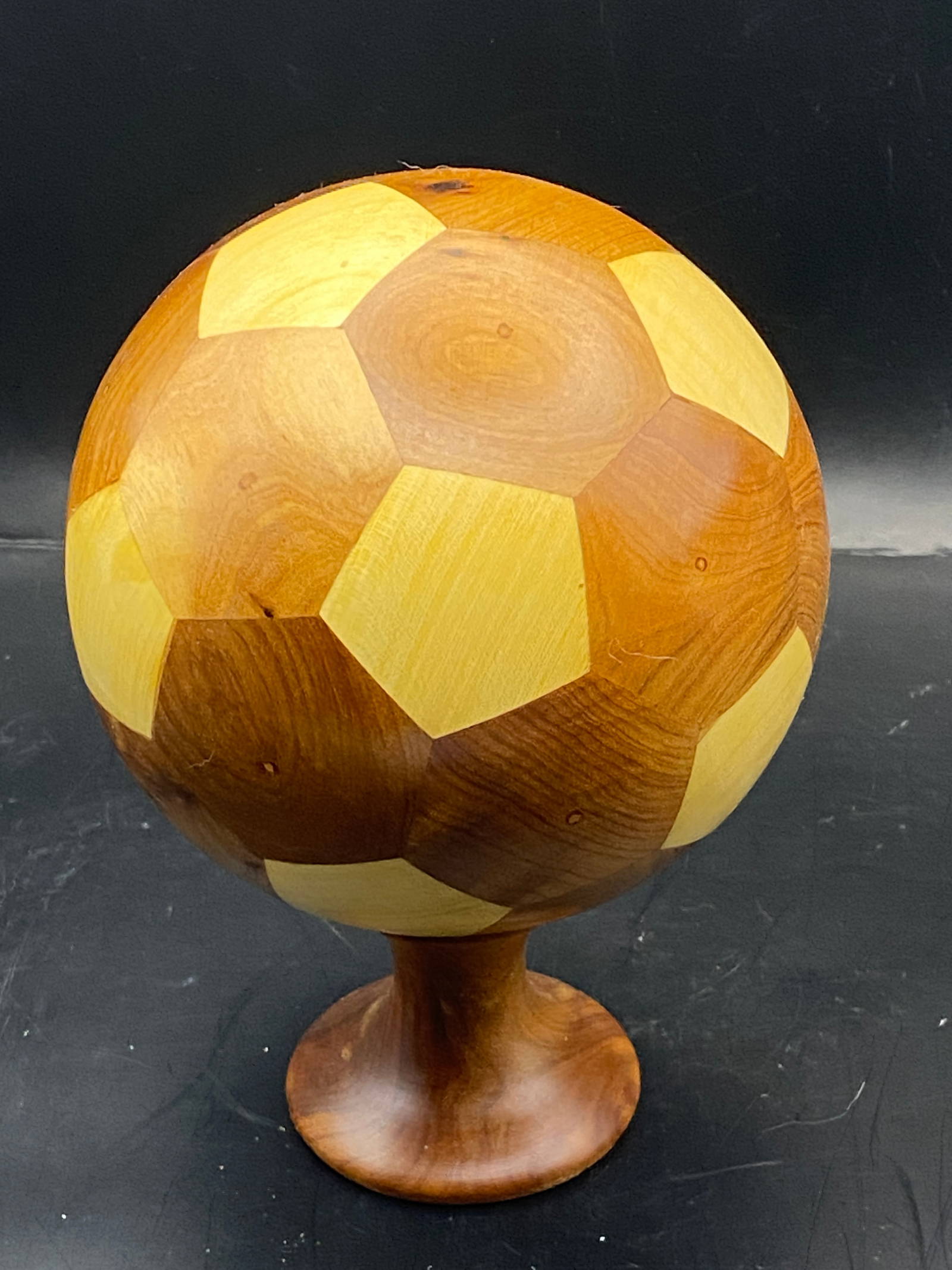 Thuya Wood, Carving, Natural, Decor, Collectible, Soccer Ball Auction