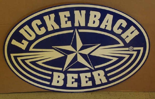 New Luckenbach Beer Sign