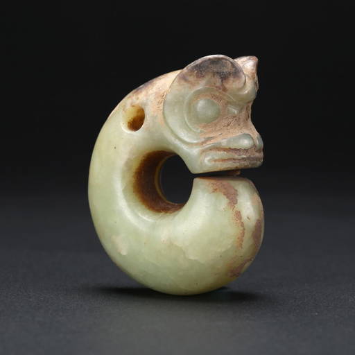 Chinese Neolithic Jade Dragon Pendant