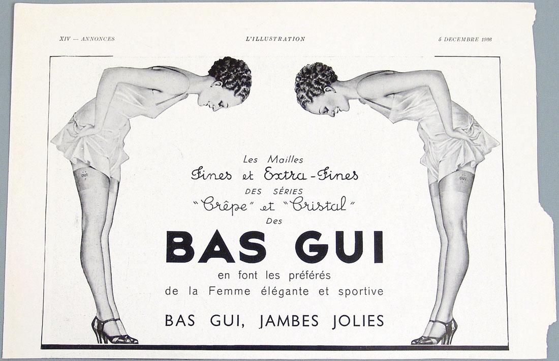 Antique 1936 Bas Gui Advertisement