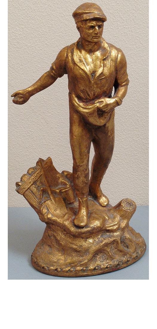 Vintage Chalkware Statue by Thanhardt Burger Corp.