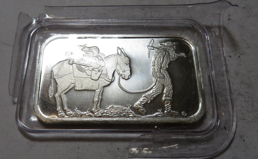 1 Oz. Silver Prospector Silver Bar .999 Pure