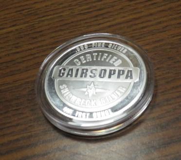 1 Oz. Gairsoppa Silver Round Shipwreck Silver