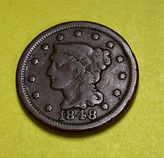 1848 Large Cent Fine Grade