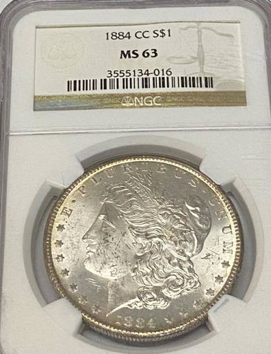 1884 Carson City Ngc Key Date Morgan Dollar