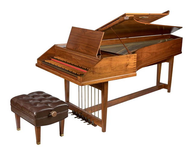 John Challis Harpsichord And Leather Bench