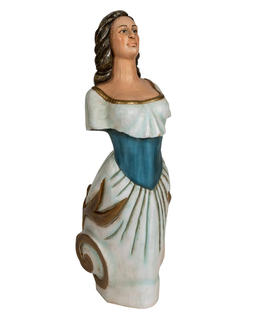 Carved Wood Ships Figurehead