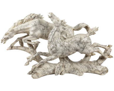 Masonic Carrara Marble Carved Sculpture