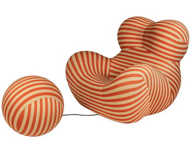 Gaetano Pesce Up5 Lounge Chair & Up6 Ottoman