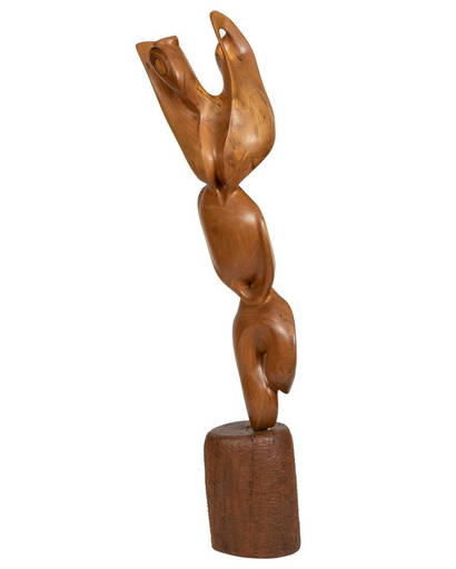 Ralph Baney Large Wood Carving Signed