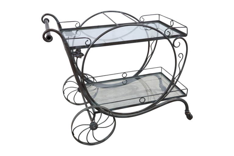 Deco Style Iron Tea Cart