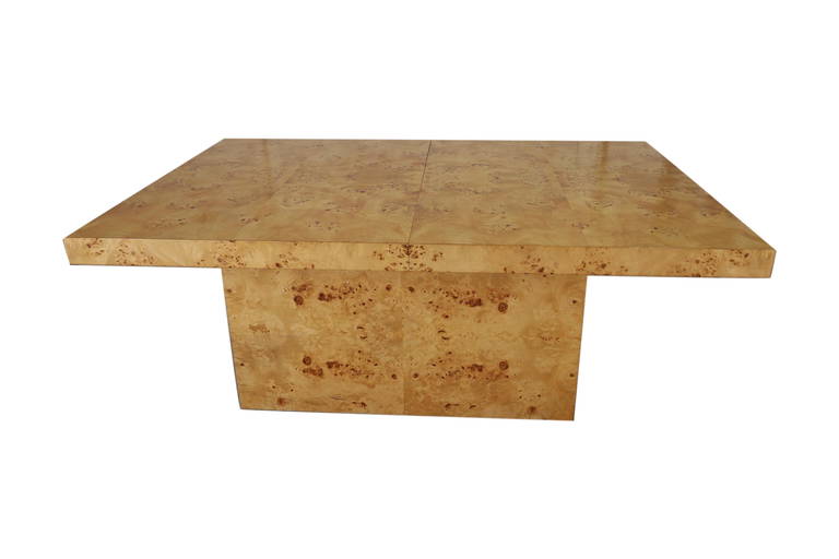 Leon Rosen Pace Burl Dining Table