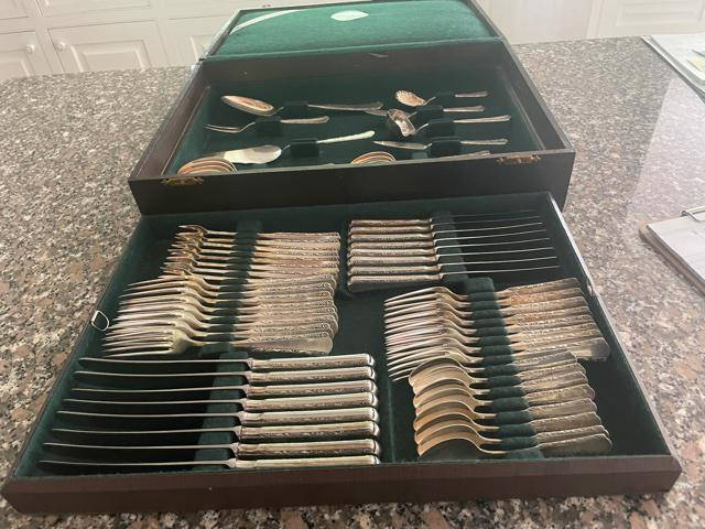 WMF German Sterling Flatware Set - 71 Pieces (#0191) on Jun 11, 2022 ...