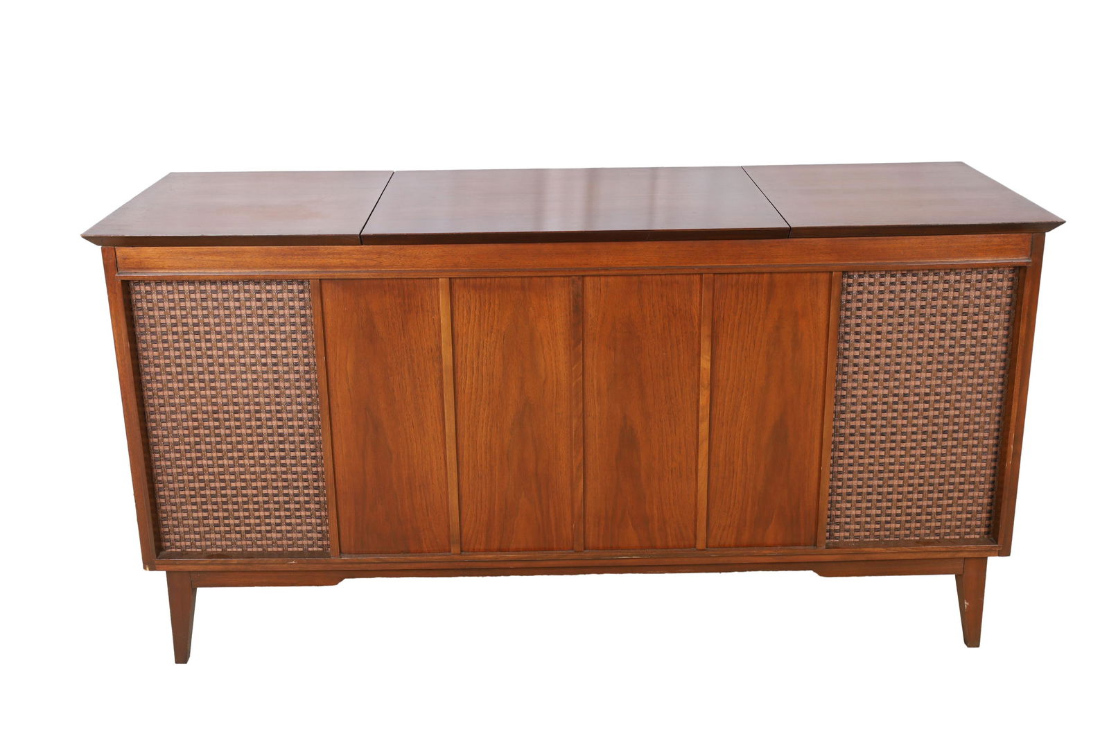 Fischer Walnut Console Stereo Cabinet