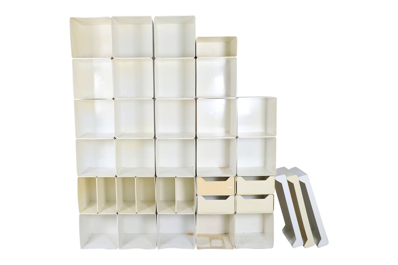 60's Space Age Plastic Cubby Shelving Auction