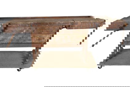 Antique Quaker Or Shaker Meeting House Bench